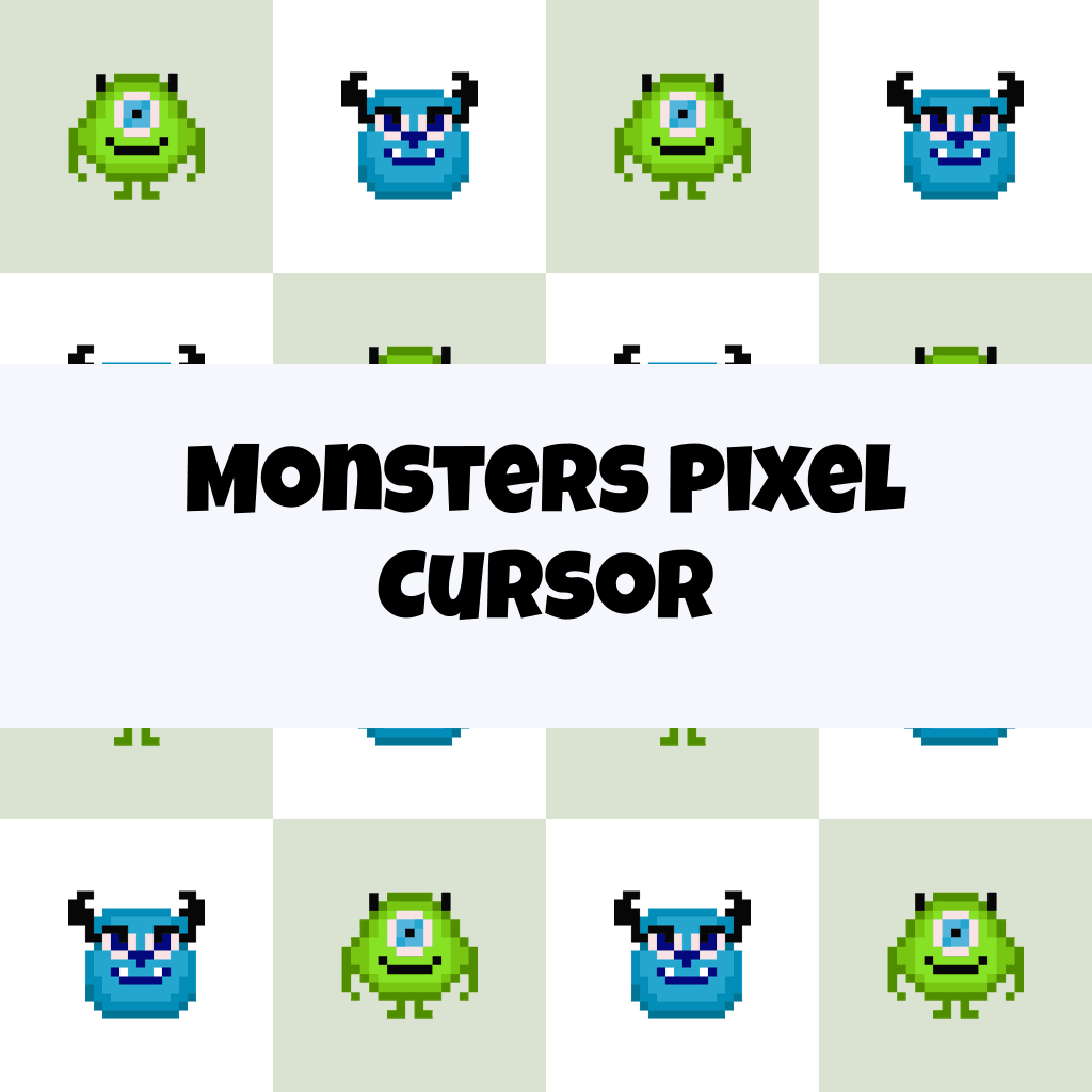 Cursor Monsters Pixel For Chrome - Cursor Pack | Cursor Space